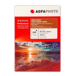AGFA High Glossy Photo Paper 10x15 260gr 100lü