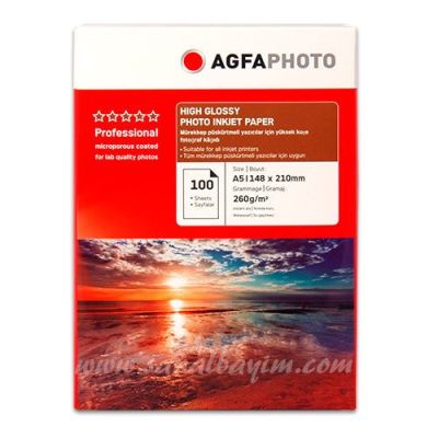 AGFA High Glossy Photo Paper 15x21 260gr 100lü