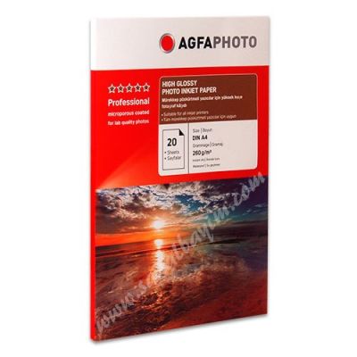 AGFA High Glossy Photo Paper A4 260gr 20li