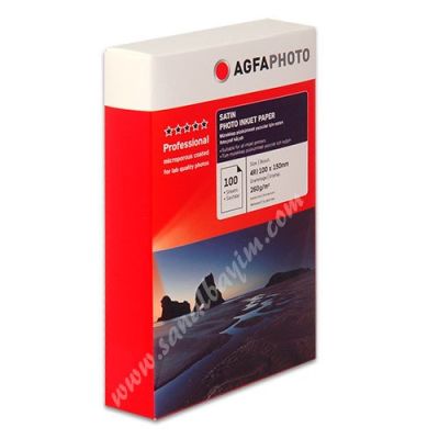 AGFA Satin Photo Paper 10x15 260gr 100lü